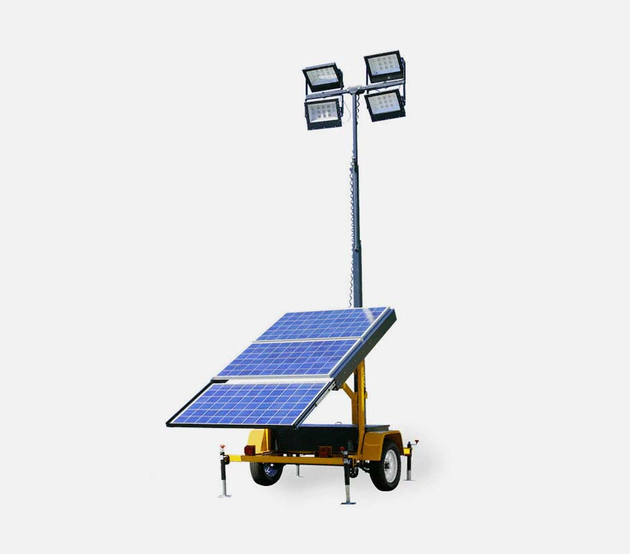 SOLAR TOWER LIGHTS - 4 X 100 WATTS LEDSolar Energy | Solaromanonline