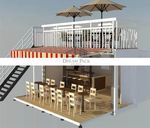 2 Story Bar or Shop W/ Awning | Dream Pack ProDesign