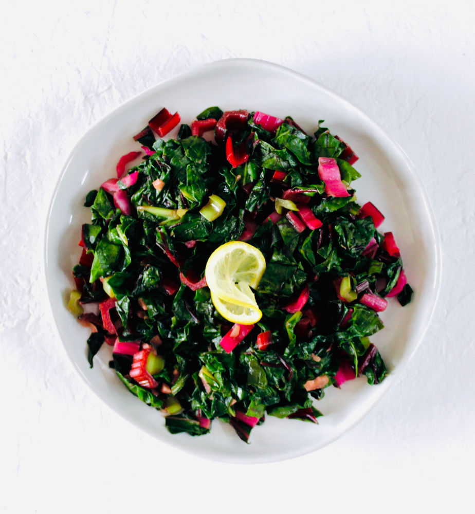 GARLICKY RAINBOW CHARD
