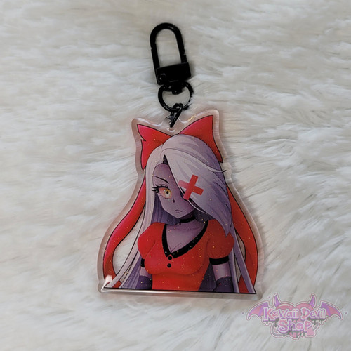 Hazbin Hotel Vaggie 2.5 Inch Acrylic Keychain | Kawaii Devil Shop