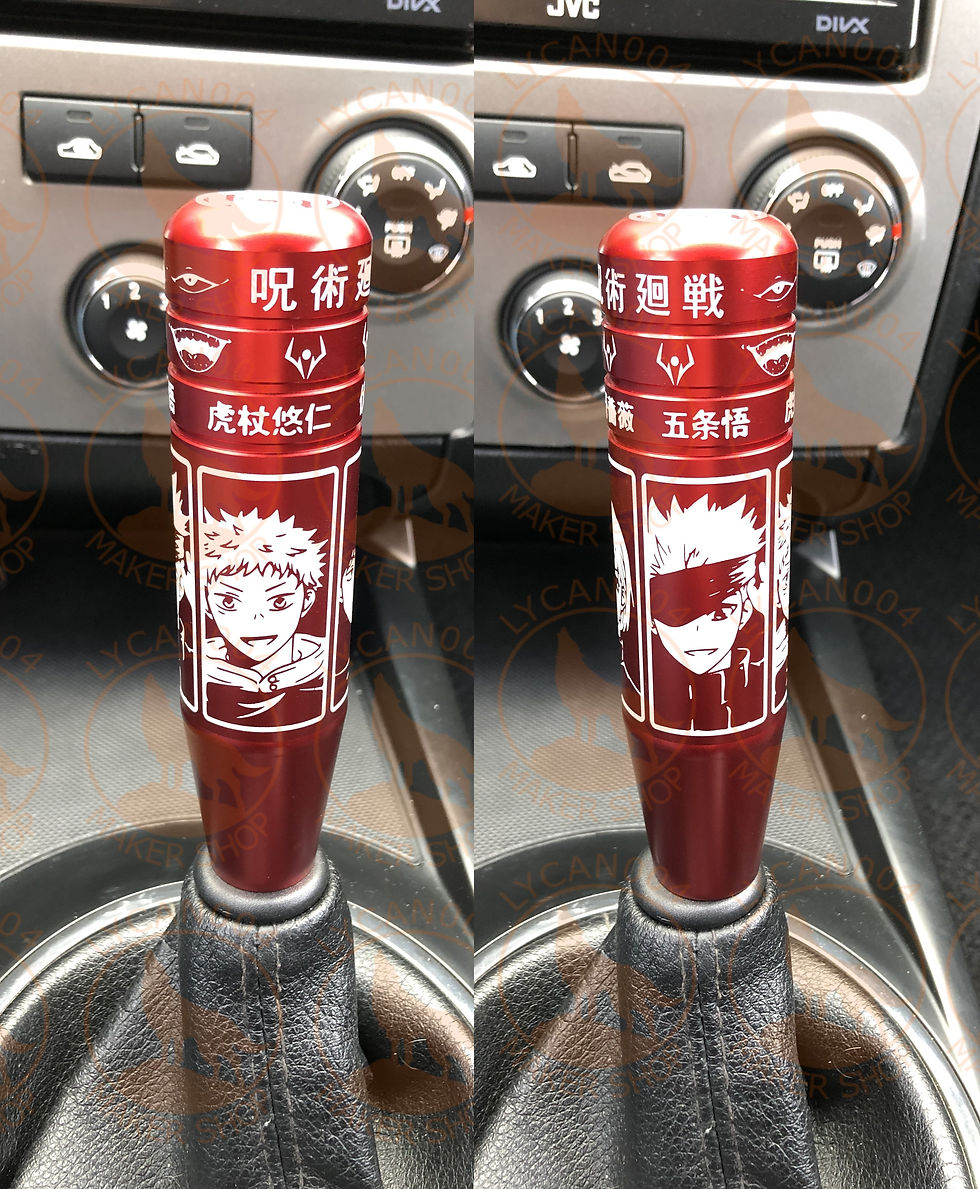 Anime Threaded Shift Knobs | Aluminum | Lycan004 Maker Shop