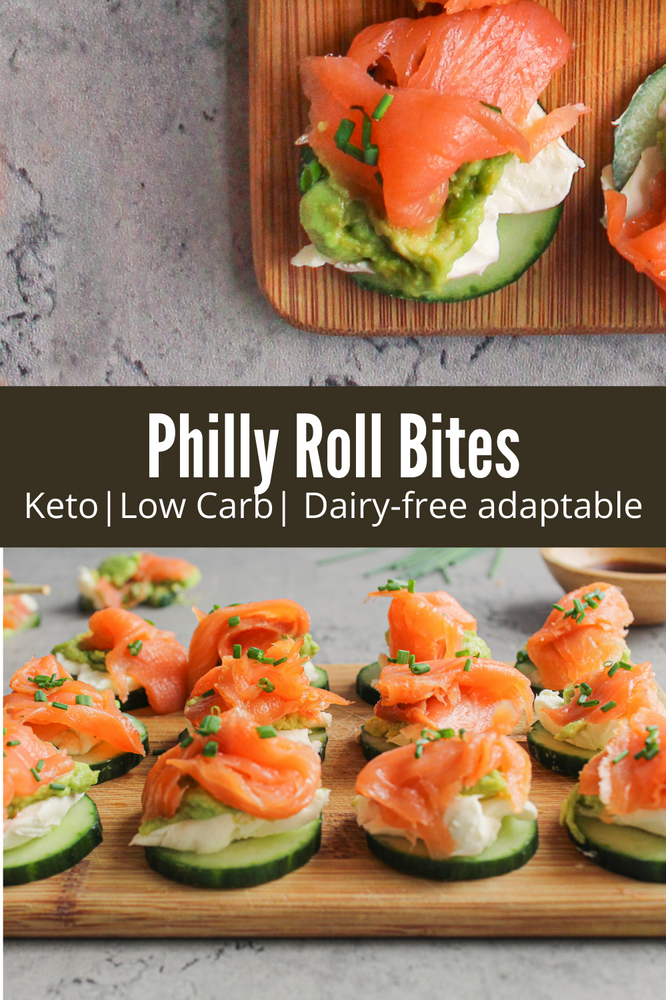 Everything but the Rice Philly Roll Sushi Bites | Pescetarian | Keto ...