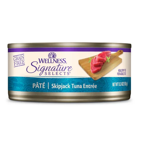 Wellness Core Signature Selects Pate Skipjack Tuna Grain-Free Canned ...