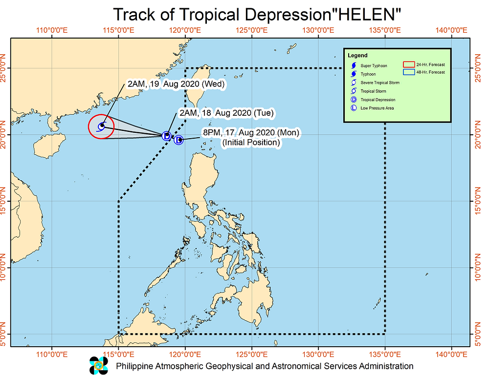 TD ‘Helen’ exits PAR, new LPA spotted