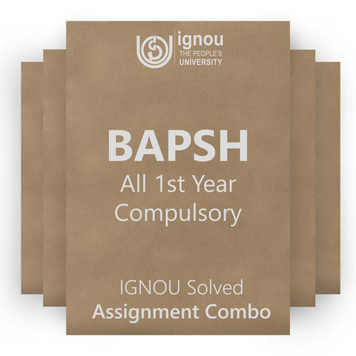 BAPSH 1st Year Compulsory Solved Assignment Combo (2023-24 ...
