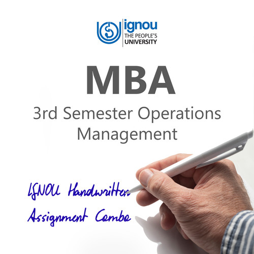 MBA 3rd Semester Operations Management Handwritten Combo (2023-24 ...