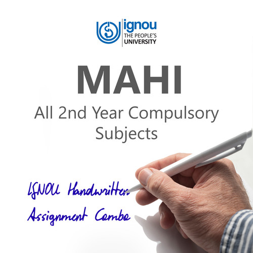 MAHI 2nd Year Compulsory IGNOU Handwritten Assignment Combo (2024-25) | Gyaniversity Publications