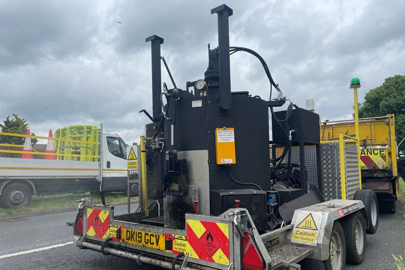 Pothole busting machine named winner after head-to-head battle on ...