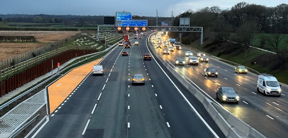 M56 upgrade moves to 70 mph