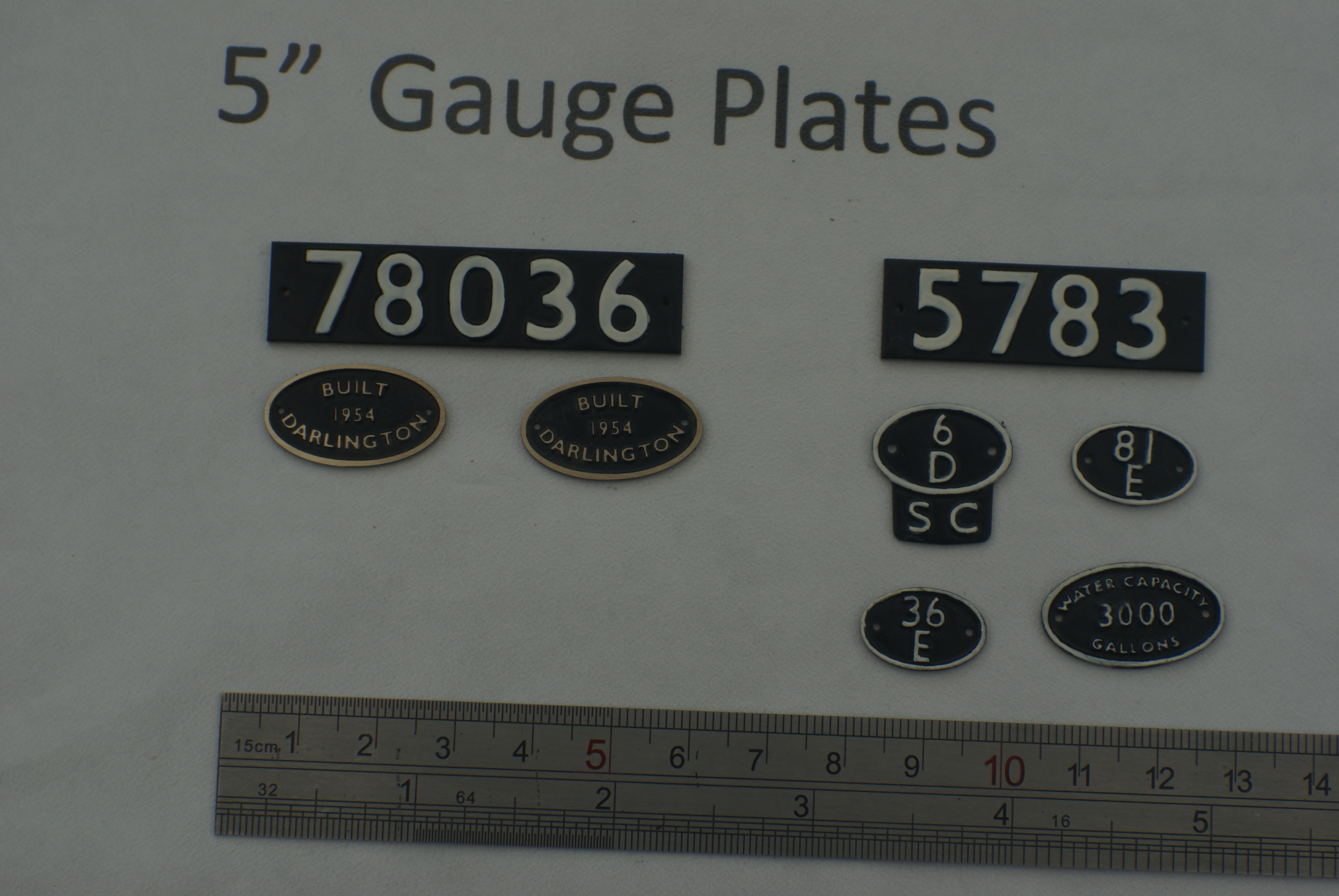 5" Gauge | name-plates