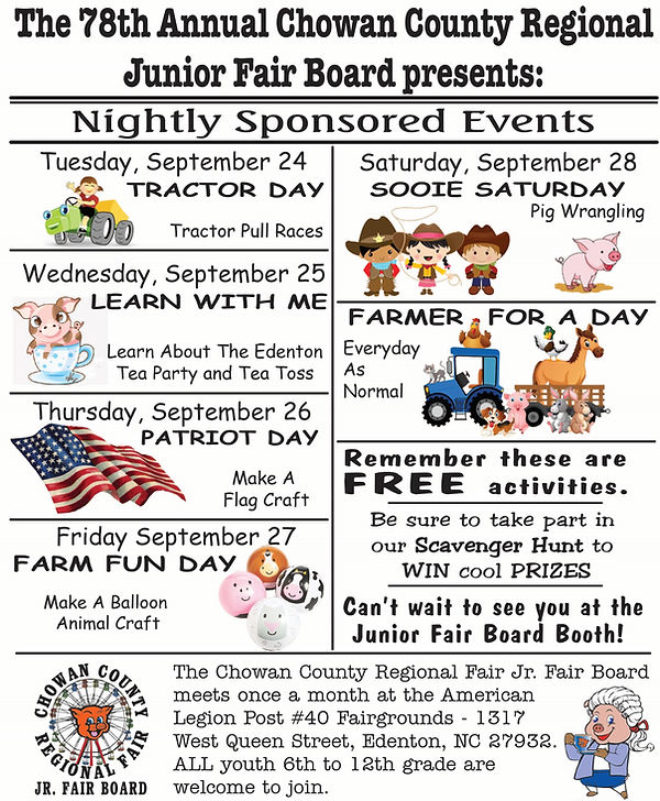 Jr Fair Board | Chowan Fair