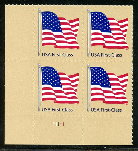 U.S. Scott 4130 American Flag First-Class (41 Cents) Plate Block ...