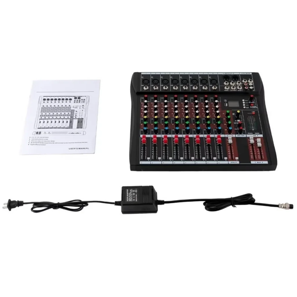 TFCFL 8 Channel Audio Mixer Sound Mixing Console Board USB Dedicated ...