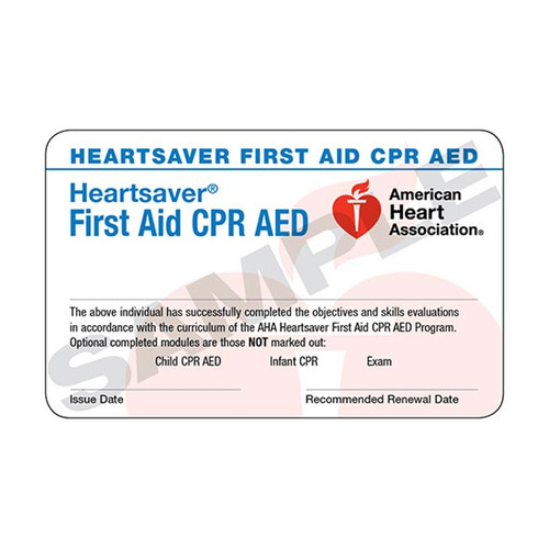 American Heart Saver CPR & First Aid Combo Cards | Alicia's CPR & First