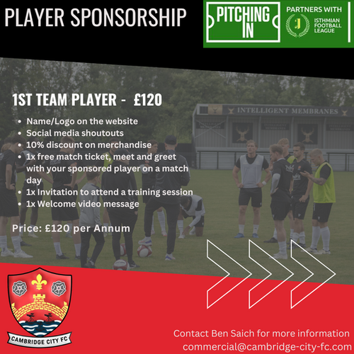 Player Sponsorship | CCFC