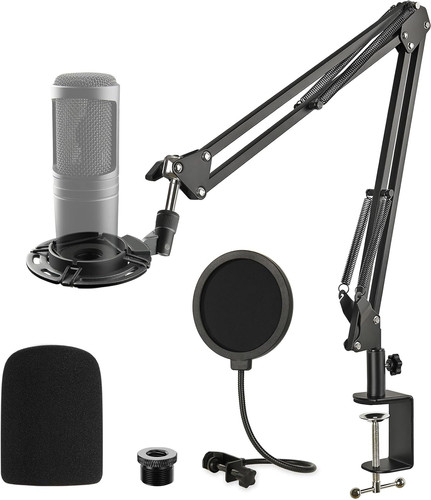Audio Technica AT2020 Mic Stand Suspension Scissor Boom Arm with Shock ...