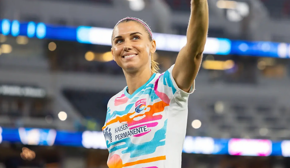 Morgan's final NWSL match, featured in extraordinary broadcast ...