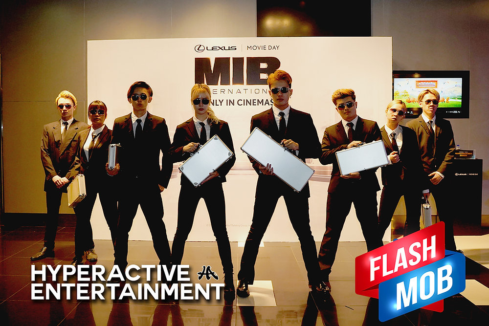 Flashmob MIB International in GSC Cinema Movie Premiere LEXUS Movie Day