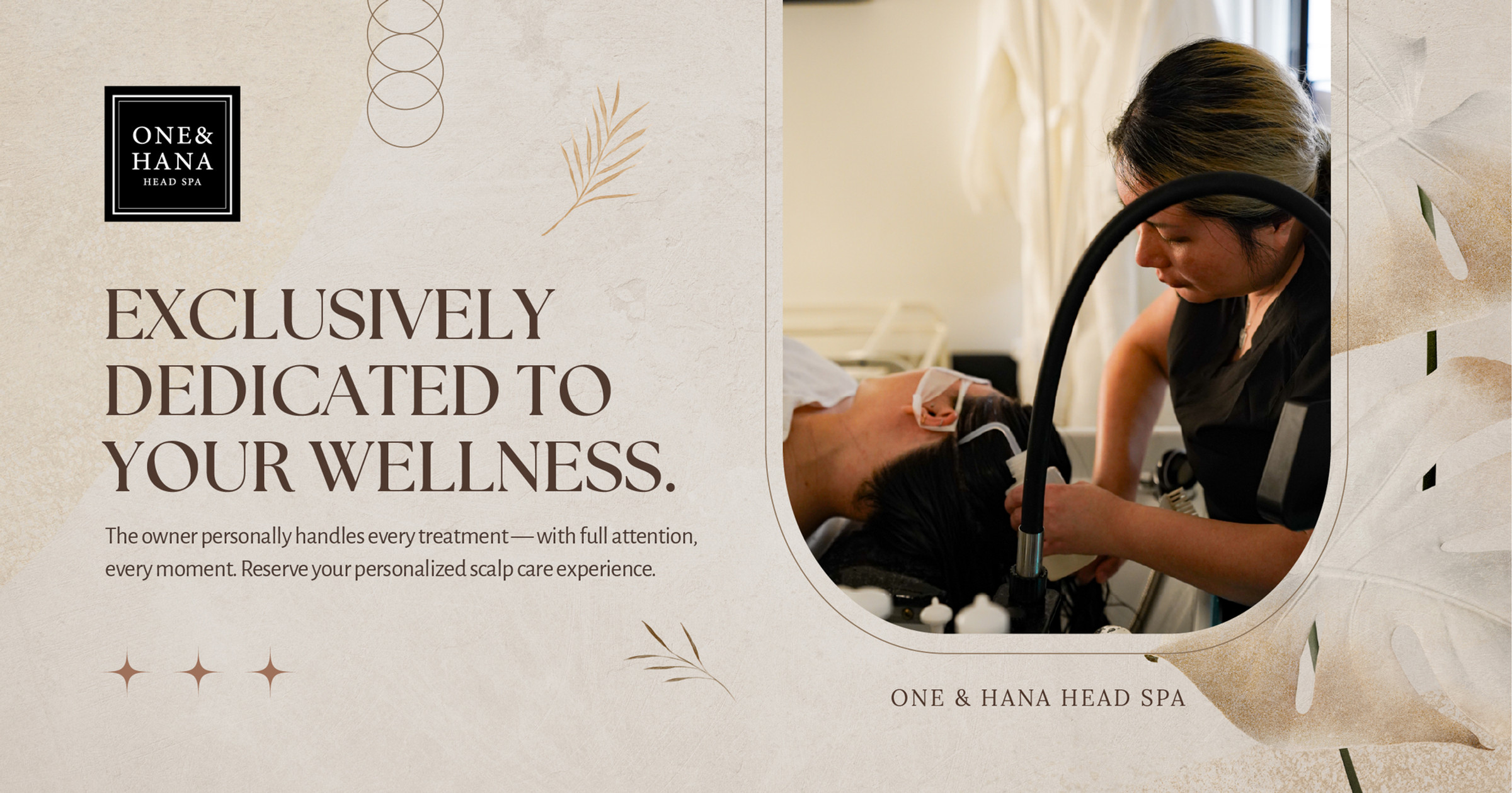HEAD SPA & FACIAL SERVICES | One & Hana Head Spa | Head spa, Scalp ...