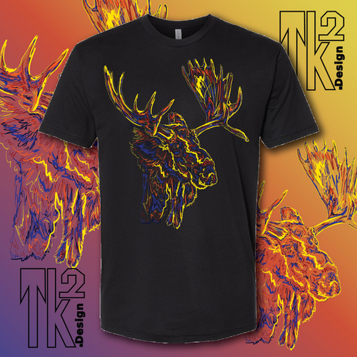 Moose Primary Colors Tee | TK2.Design