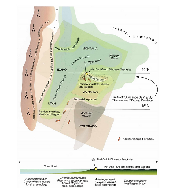Red Gulch Tracksite | Big Horn Basin Dinos