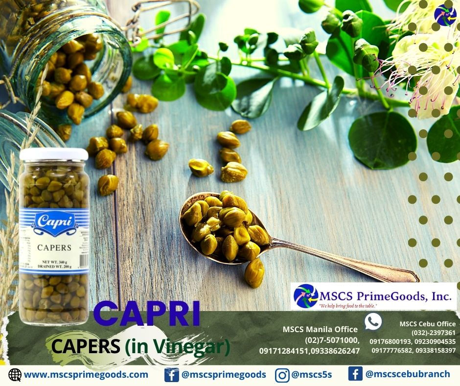 Capers in Vinegar I MSC PrimeGoods, Inc. I Greater Manila Area & Cebu ...