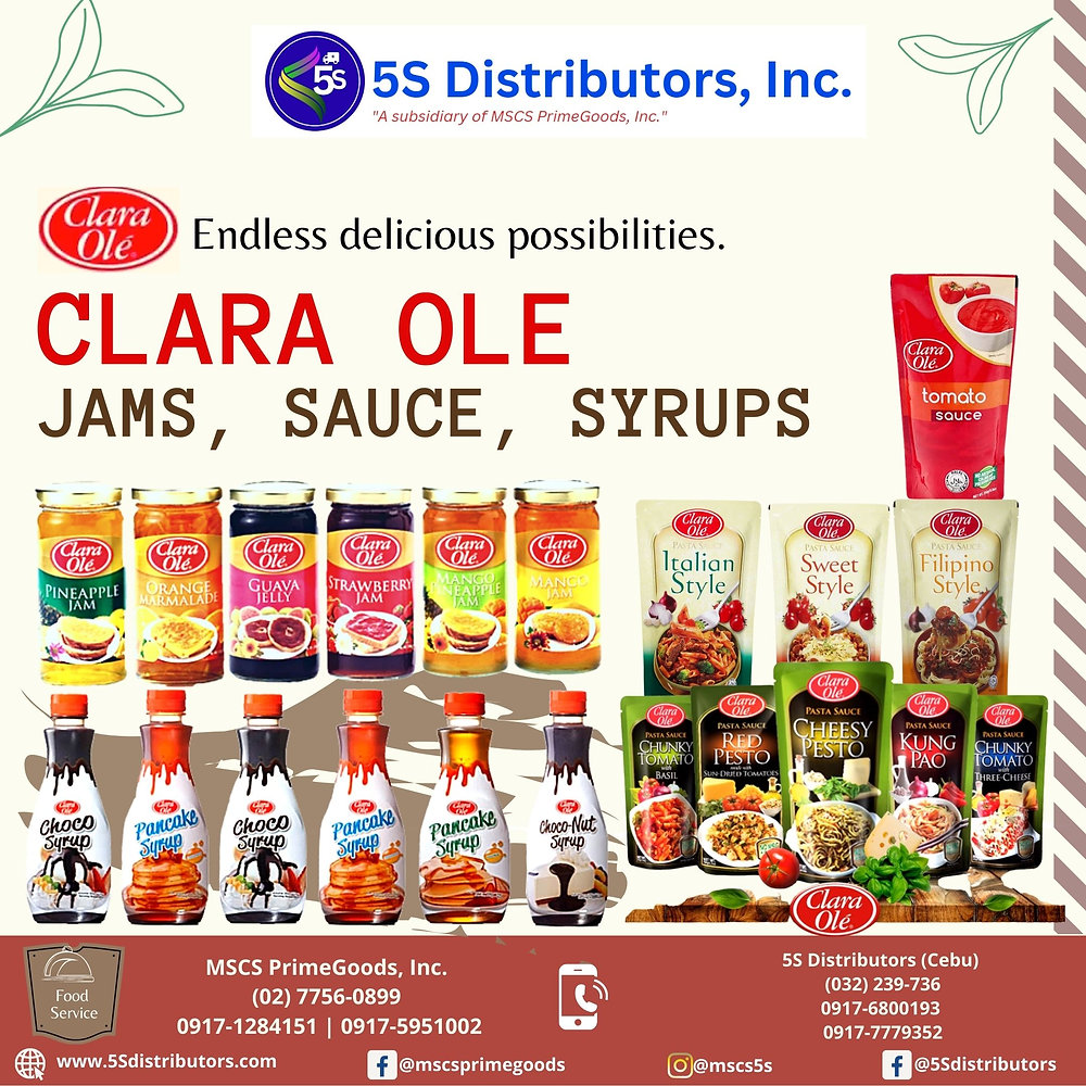 Clara Ole Sauces, Syrups, Jams, & Marinades I 5S Distributors, Inc. I ...