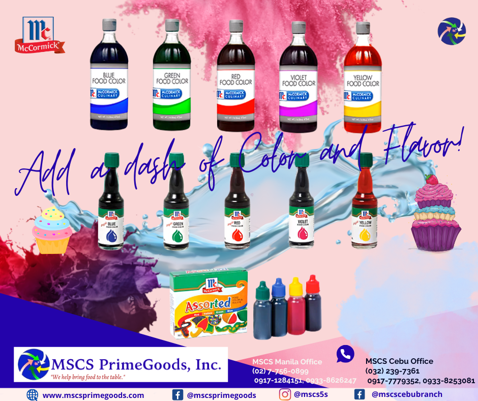 McCormick Food Colors & Flavors Distributor or Supplier I MSCS ...