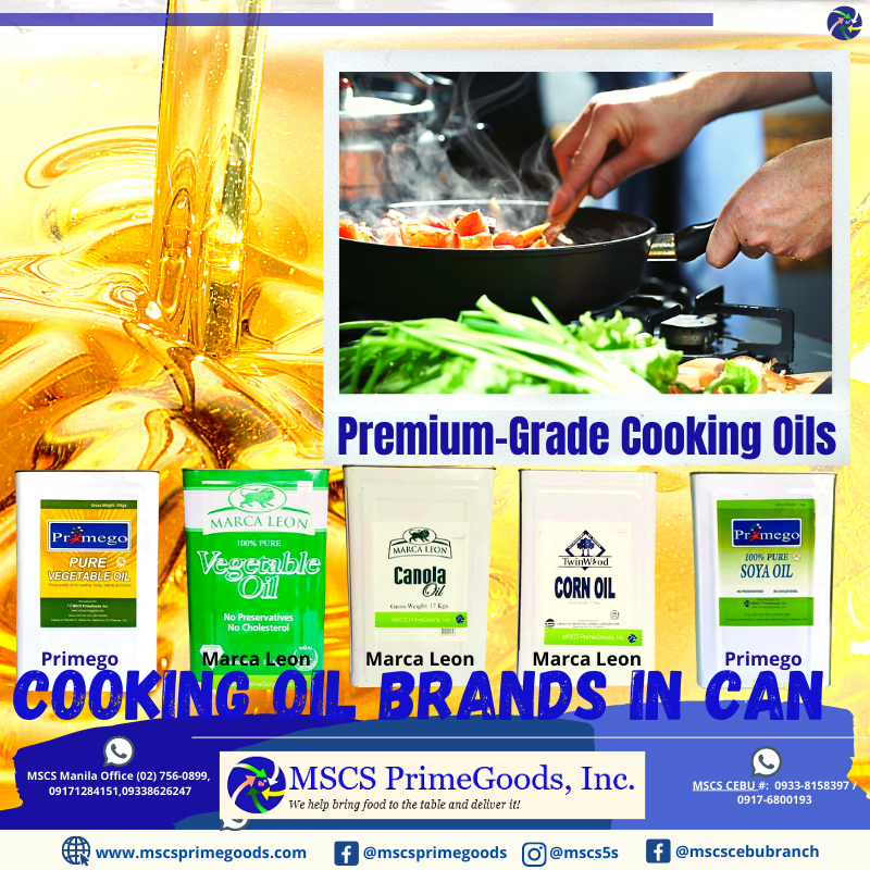 COOKING OIL I MSCS PrimeGoods, Inc. I Greater Manila Area & Cebu ...