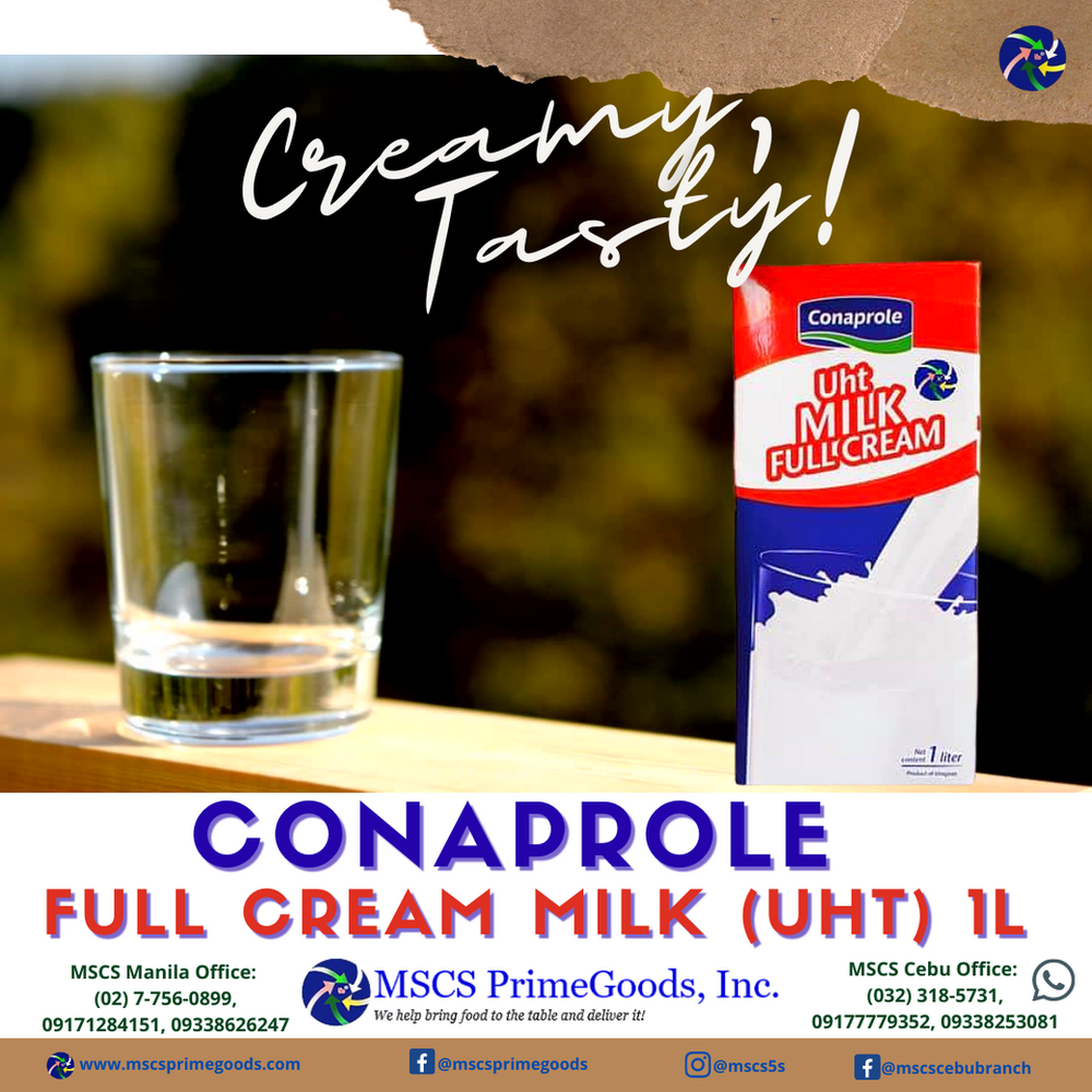 Conaprole Full Cream Milk I MSCS PrimeGoods, Inc. I Greater Manila Area ...