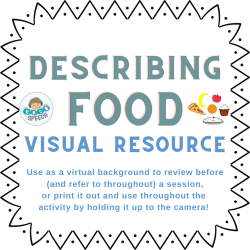 Describing Food Visual | GoGo Speech