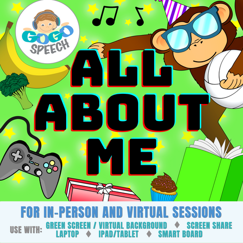 All About Me | Speech Therapy Activity | GoGo Speech