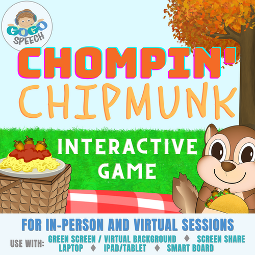 Chompin' Chipmunk | Speech Therapy Activity | GoGo Speech