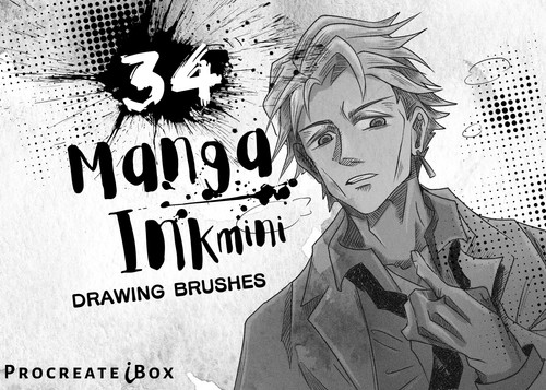 34 Manga ink procreate brushes | Procreateibox