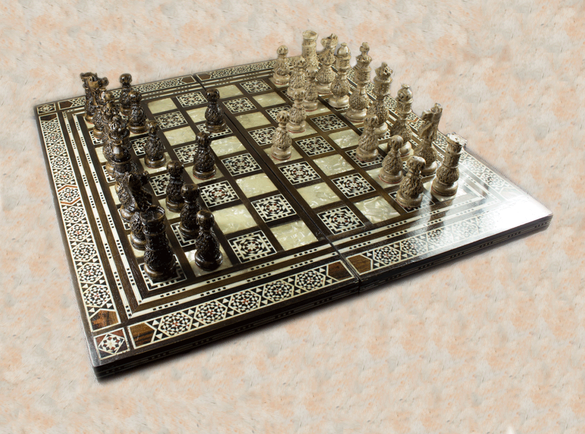 Jamil Mosaic | Chess Backgammon Board | PE-Canada