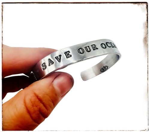 Save our Oceans Cuff Bracelet | Christy Robinson