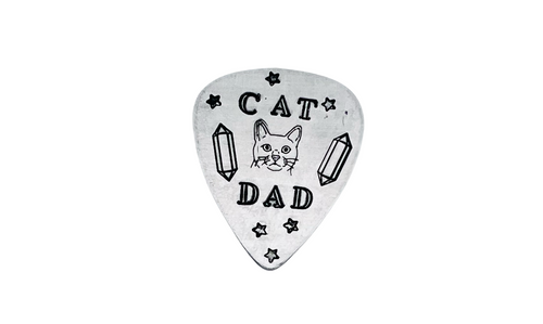 Cat Dad guitar pick | Cat Lover|Musician|Guitar Player Gifts|Music ...