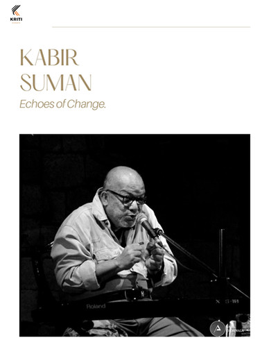 Kabir Suman -Poster | Kriti Events