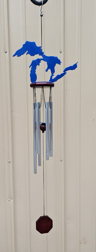 Great Lakes wind chime | Michigan in Metal