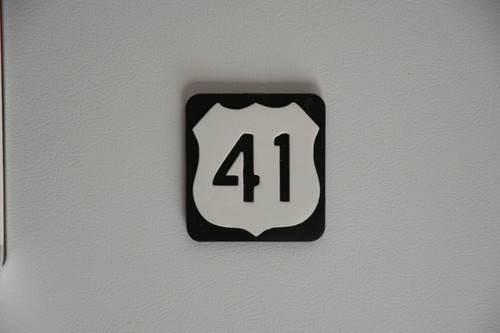 U.S 41 road sign magnet | Michigan in Metal