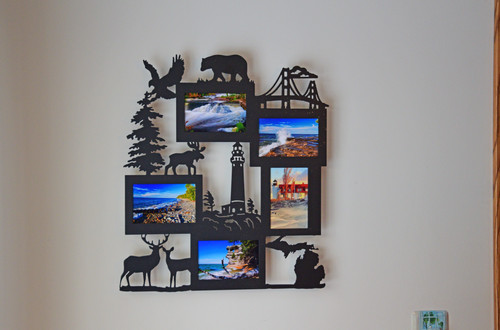 Michigan Five Favorites Picture Frame | Michigan in Metal