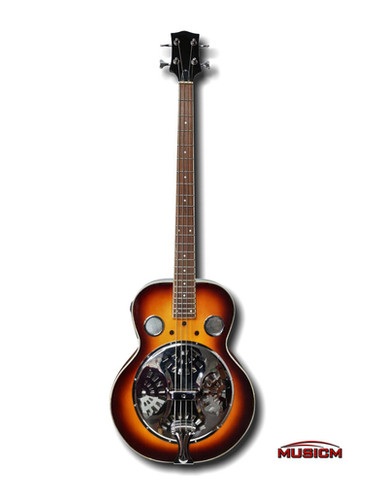 Acoustic Electric Resonator Dobro Bass Guitar Sunburst | MusicM