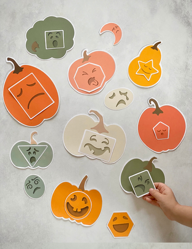 Pumpkins Emotions, Shapes & Colors | HappyLearningMoments