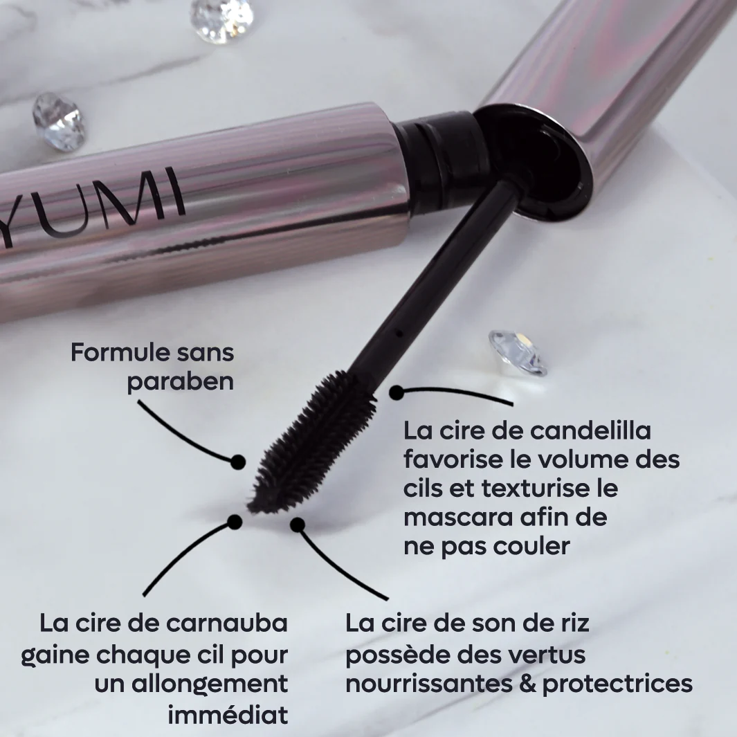 YUMI Magnificence Black Mascara x 12 pcs + Display Stand for Free ...