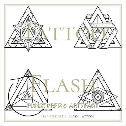 SET 1 | 4 Symbolic Triangles | Punctured Artefact