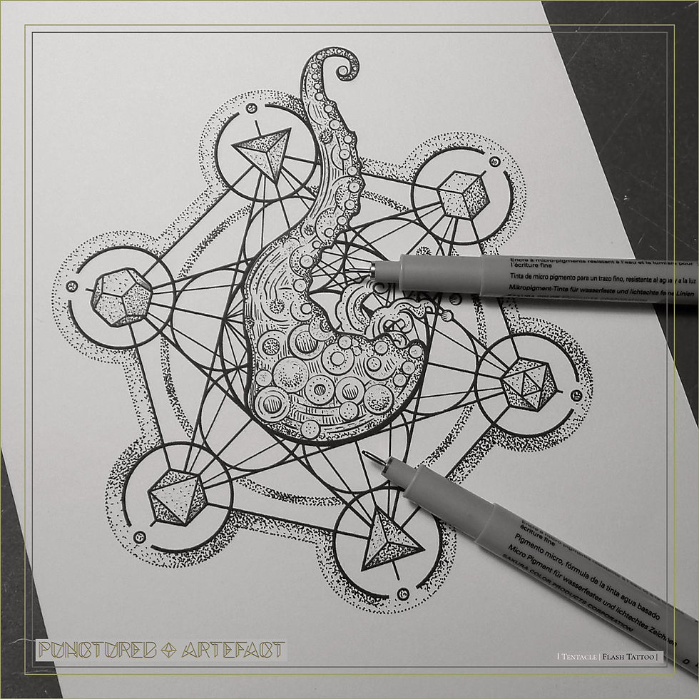 Sacred Geometry Tattoo Flash | Sacred Geometry Art |Punctured Artefact