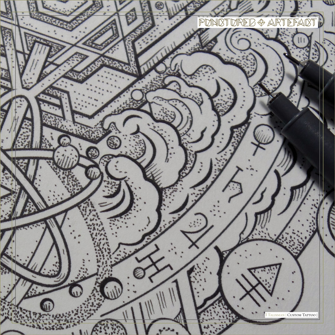 CUSTOM INK | TALISMAN | Tattoo Sleeve Design | Punctured Artefact