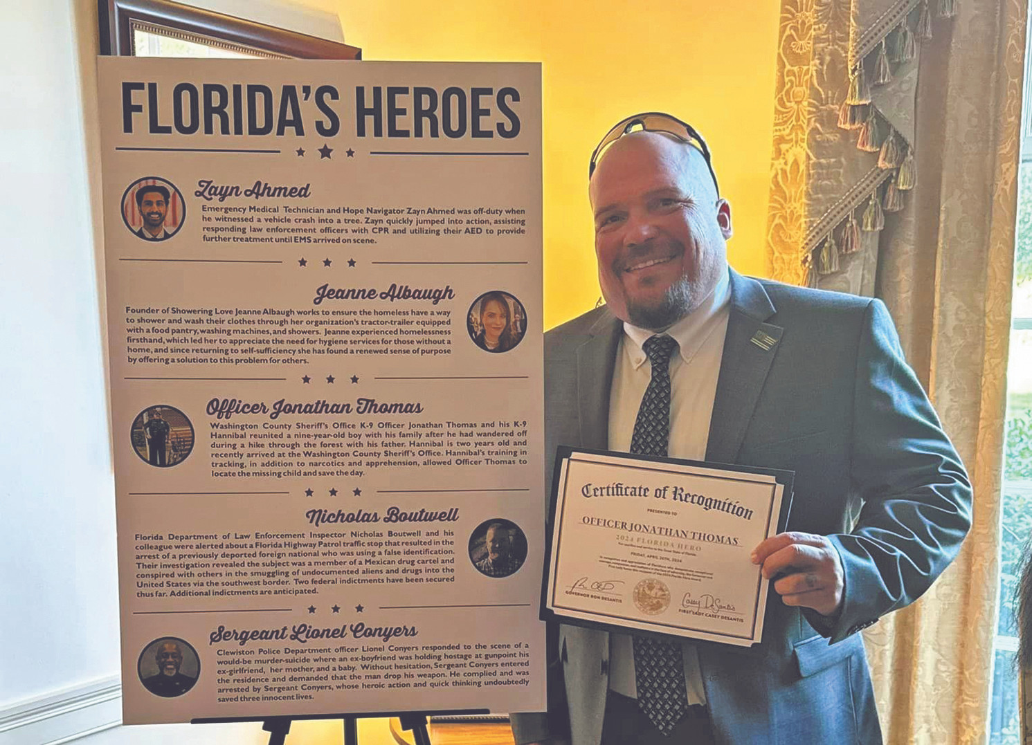 Graceville resident Jon Thomas recognized as recipient of Florida Law ...