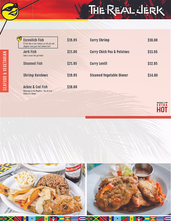 Gerrard Menu | The Real Jerk
