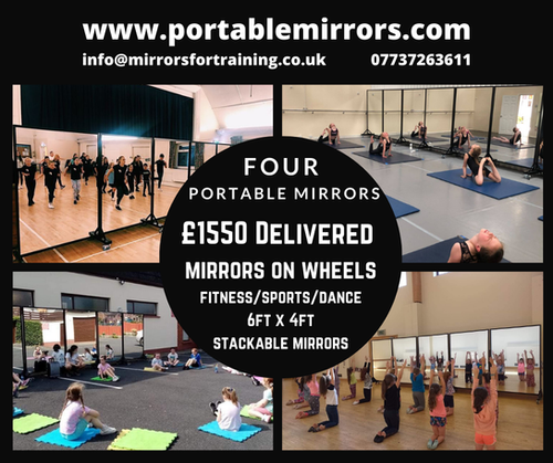 Set of Four Portable Mirrors | mirrorwall.co.uk